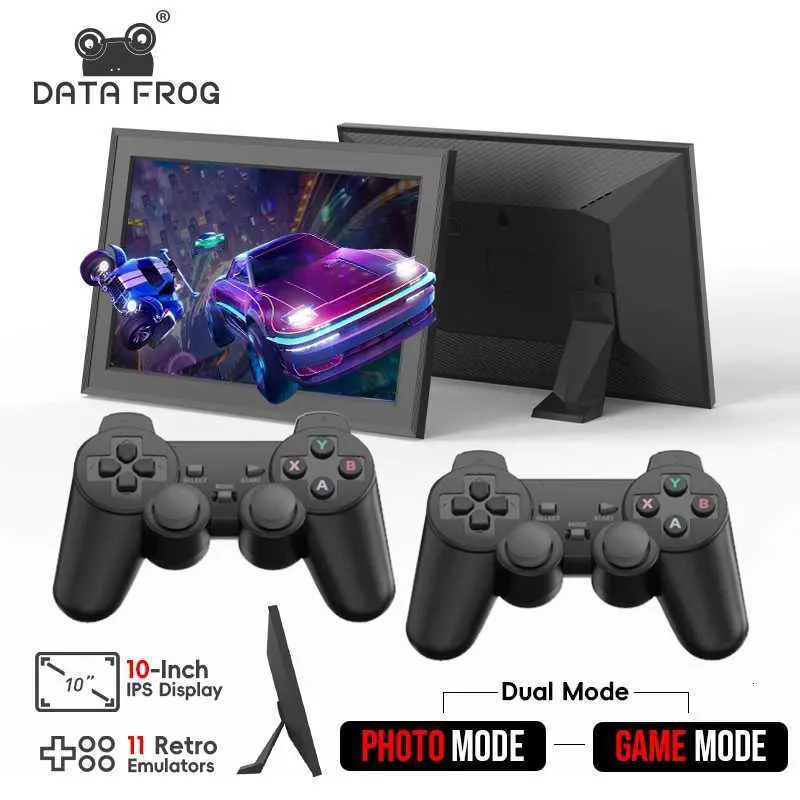 DATA FROG PS10 1280P FHD Portable LCD Screen Retro Handheld Game ...