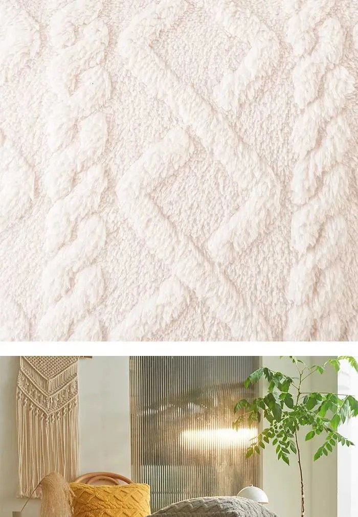 Green Plush Cushion Cover Geometric Pillowcase for Living Room Sofa 17 ...