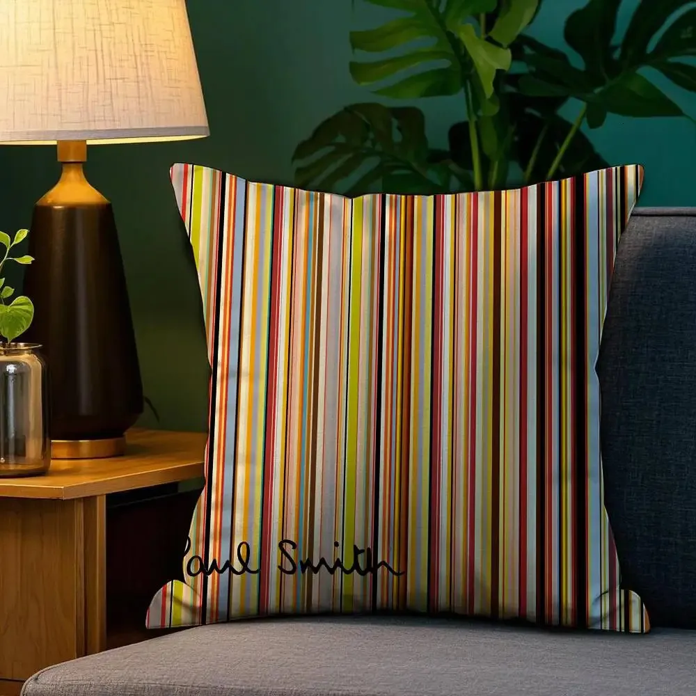 Sofa Throw Pillow Covers Plush Fabric Soft Double-Sided Print Non-Woven ...