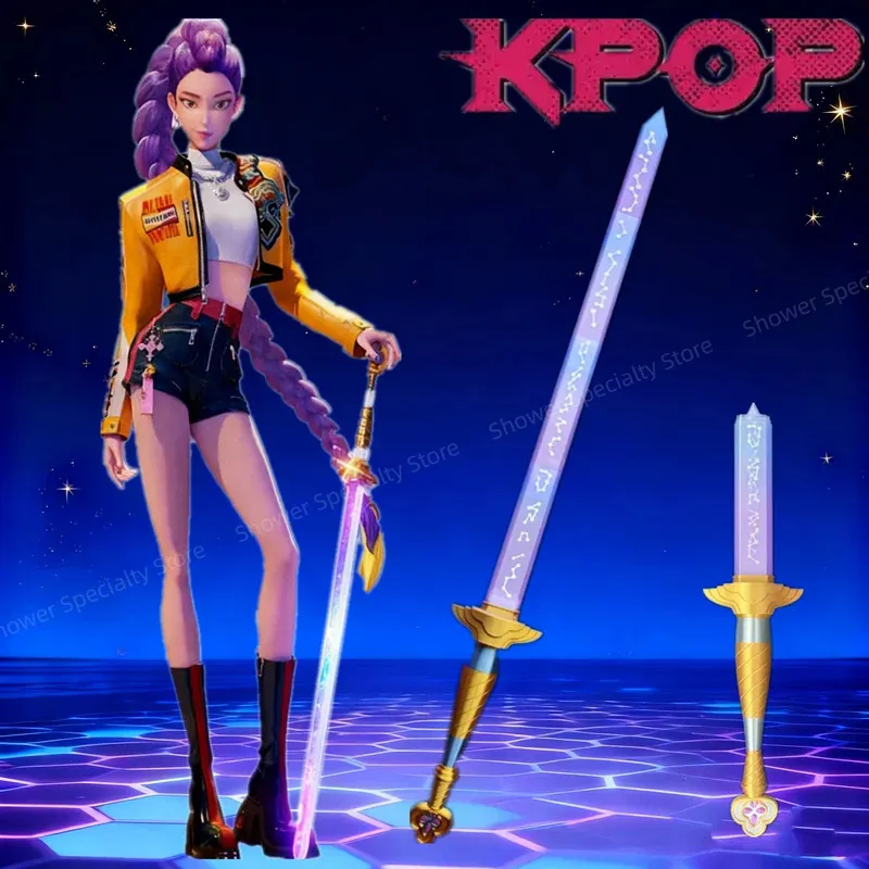 Kpop Rumi Telescopic Plastic Sword Prop With Symbol Rune for Boys 0-12 ...