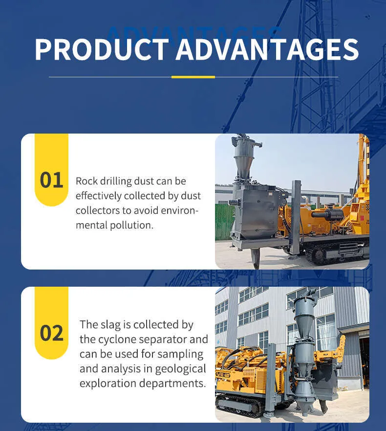 Full Hydraulic Reverse Circulation Core Drilling Rig Gasoline-Powered ...