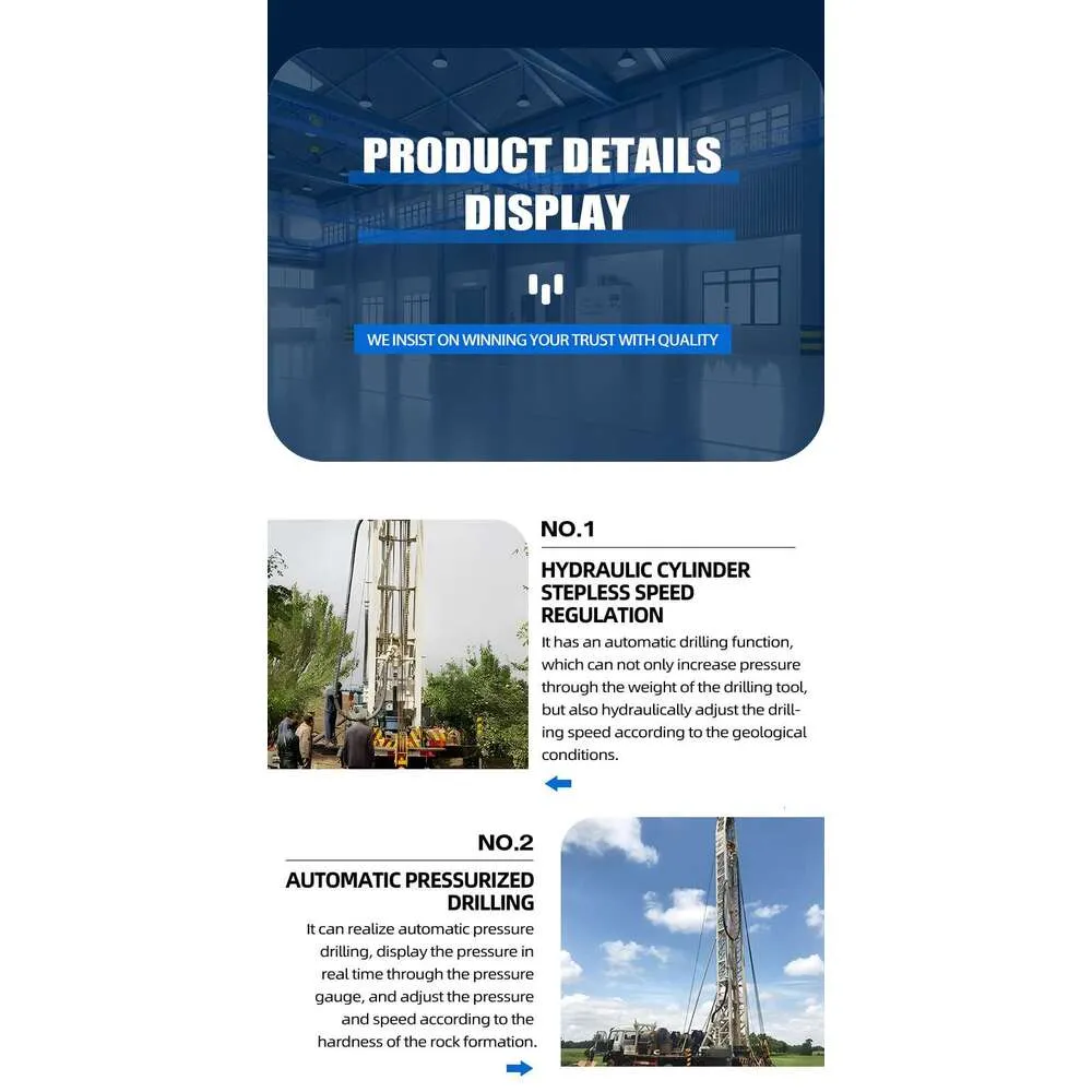 Heavy Duty Truck-Mounted Grinding Disc Drilling Rig for Water Wells and ...