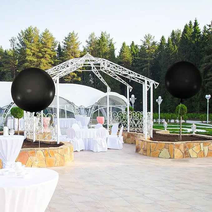 72-Inch 100g Black Weather Balloon for Parties, Weddings, Graduations ...