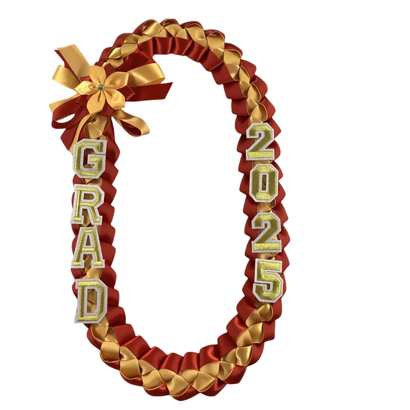 Graduation Leis Braided Ribbon Necklaces For High School & College Grad ...