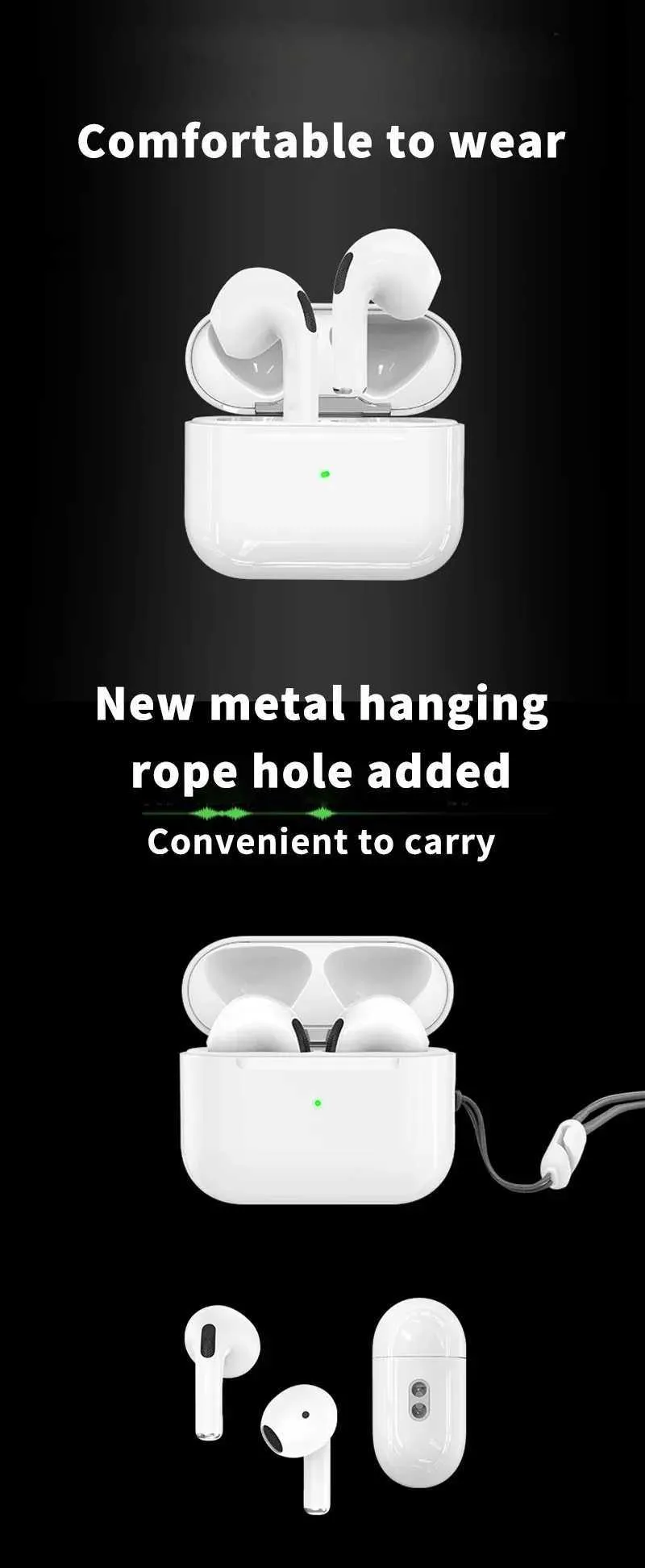 Wireless Earphones TWS 53 Headphones Sport Headset Touch Control Music ...