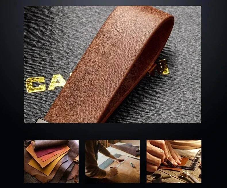 Laser Engraved Bone Leather Car Keyring with Crystal Pillar Pattern for ...