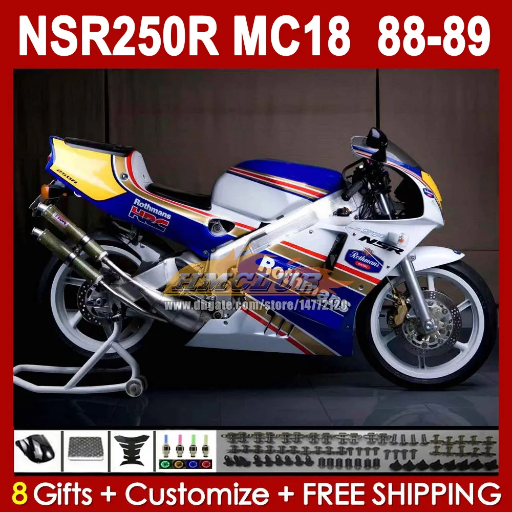 Blue Stock OEM Kawasaki Ninja 250r Fairings For HONDA NSR250R NS250 ...