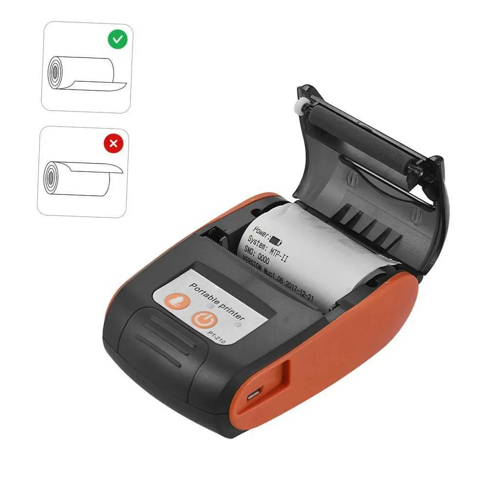 NewGOOJPRT PT-210 Portable 58mm Thermal Receipt Printer Bluetooth for ...