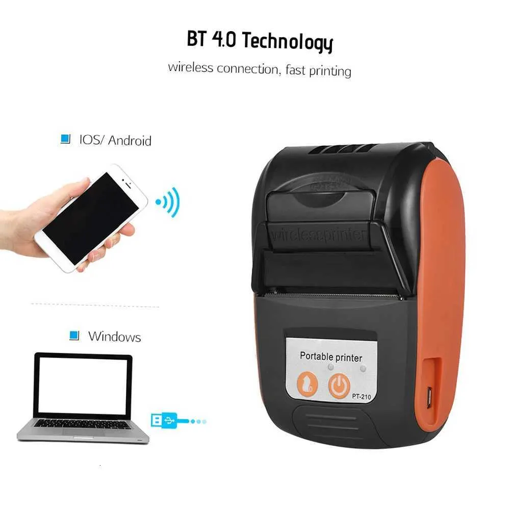 NewGOOJPRT PT-210 Portable 58mm Thermal Receipt Printer Bluetooth for ...