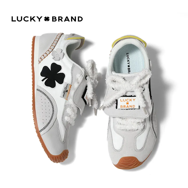 Lucky Brand Unisex Leather Lace-Up Sneakers with Rubber Outsole ...