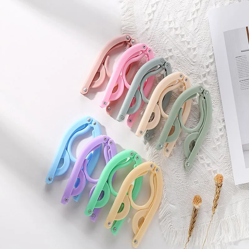 Mini Plastic Folding Travel Clothes Hangers Portable Non-slip Plastic ...