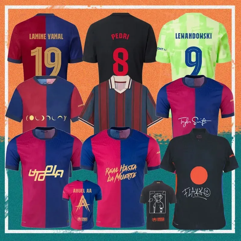 24/25/26 LAMINE YAMAL LEWANDOWSKI Soccer Jerseys 2024... From ...