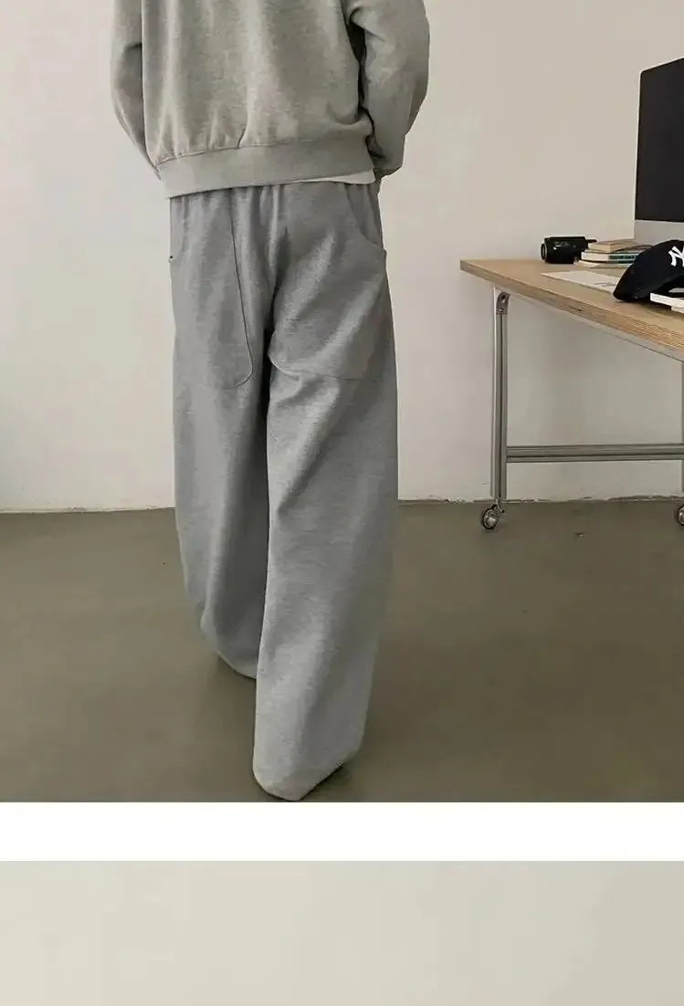 IEFB Men's Acetate Bootcut Sweatpants with Elastic Waist and Pleated ...