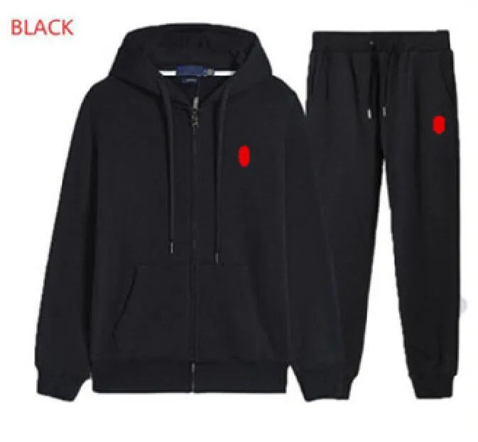 Men's Two Piece Tracksuit Set: Warm Winter Sportswear With Embroidered ...