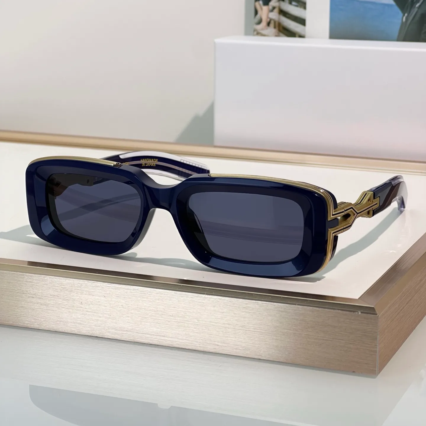 Sunglasses for Men and Women Full Frame Plank PC Acetate UV400 Square ...