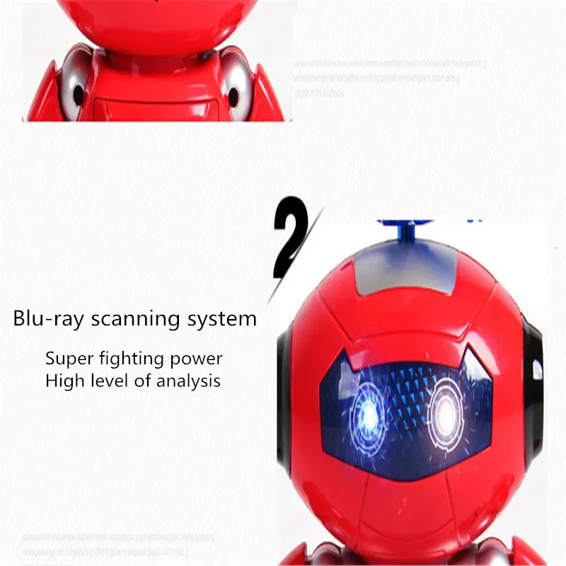 Kids Robot Rotating Dance Toy with Music LED Light Electronic Walking ...