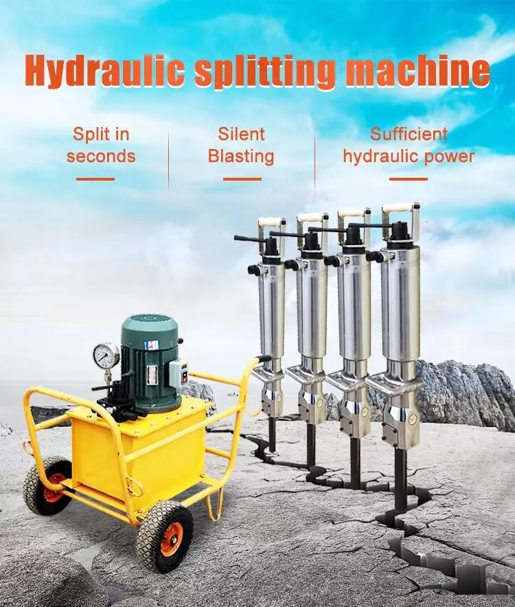 Hydraulic Splitting Machine for Dimension Stone Quarrying with 42mm ...