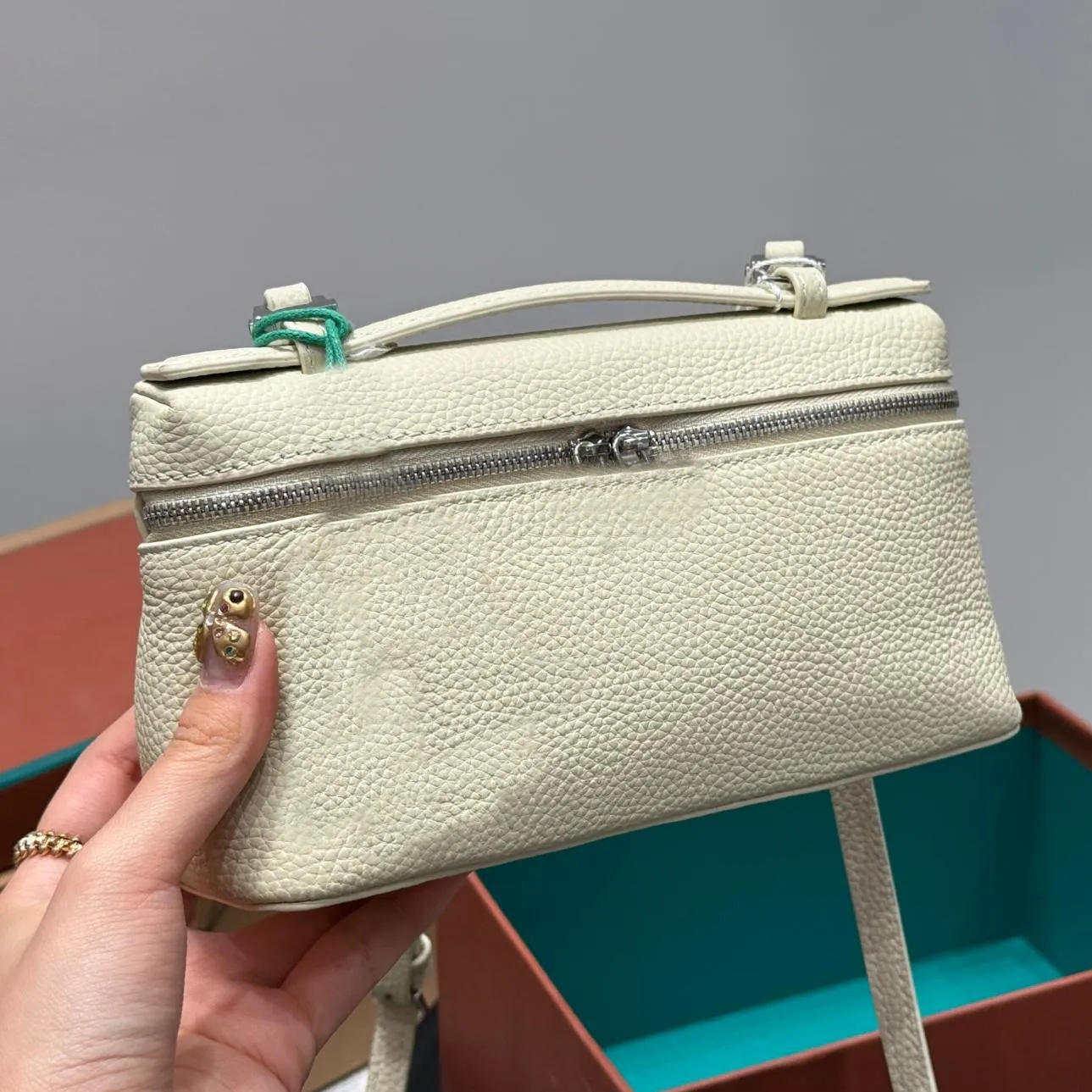 Luxury Designer Bag Vanity Bag Cosmetics Bag Genuine Leather Bag Vanity ...