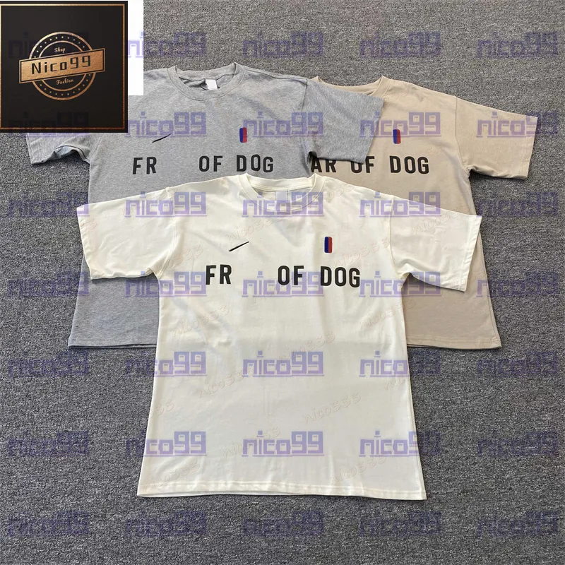 Wholesale Fogtee Co Branded Silicone Chest Letters Printed Cotton Loose ...