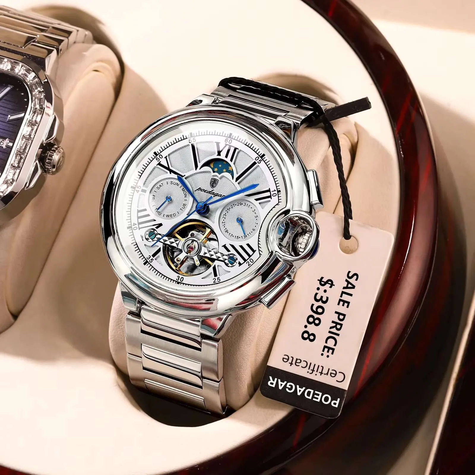 POEDAGAR Luxury Mens Automatic Mechanical Watch ... From Jewelry_watch1 ...