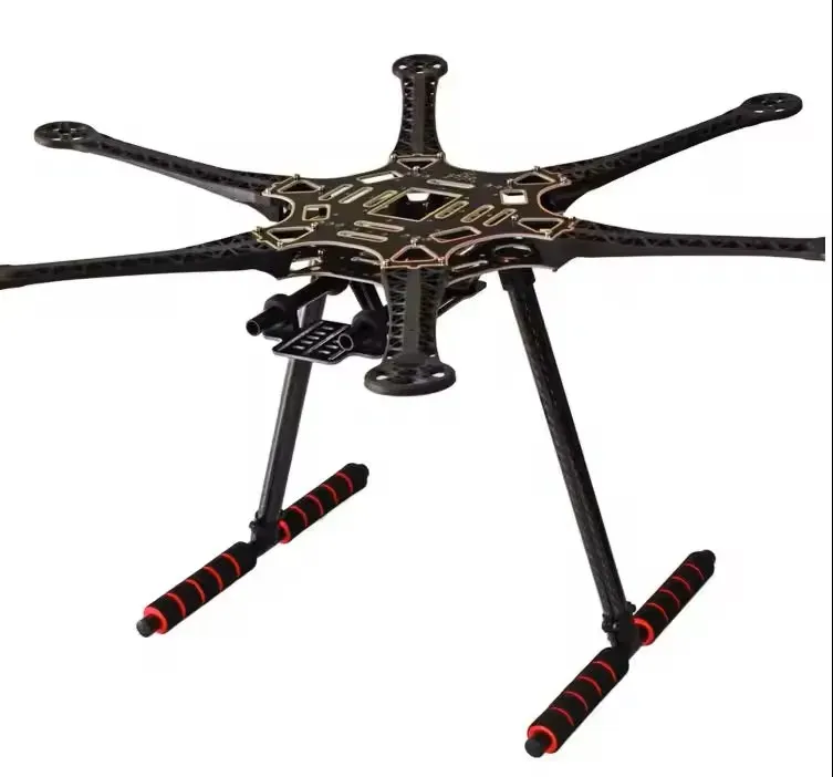 S550 F550 Hexacopter Frame Kit Soldered Center Plate, Landing Skid ...