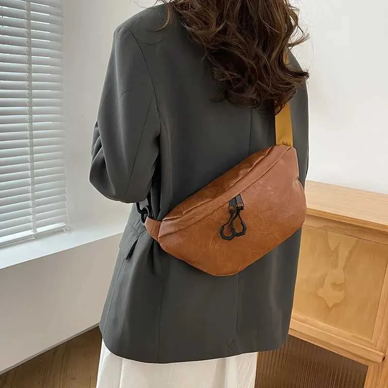 Soft PU Leather Waist Bag Women Crocodile Pattern Fanny Pack with Thick ...