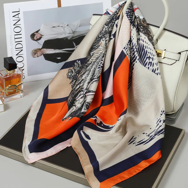 Silk Square Scarf Lightweight Silk Spring Autumn Fashion Scarf ...