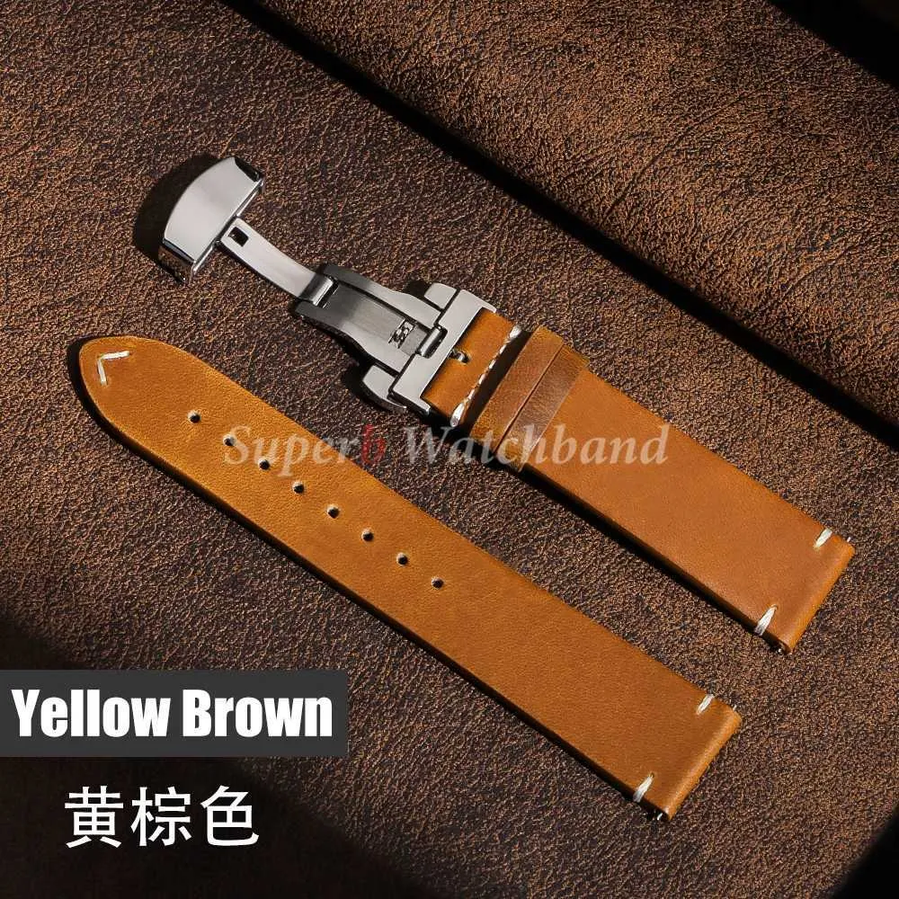 Handmade Vintage Oil Wax Genuine Calfskin Nylon Strap 18mm to 24mm ...