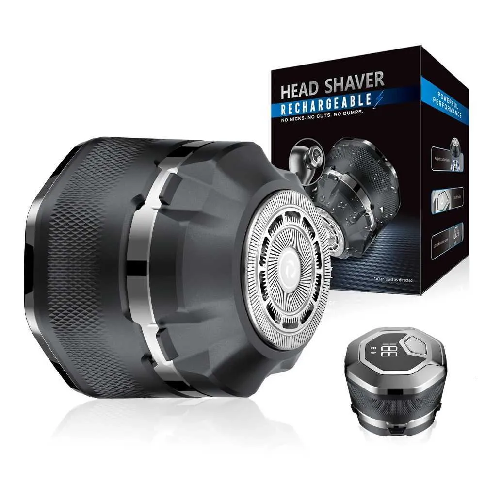 Electric Men's Bald Head Shaver Rechargeable Magnetic Single Head ...