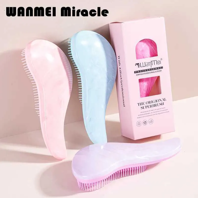 Detangling Magic Hairbrush Resin Soft Scalp Massage Comb for All Hair ...