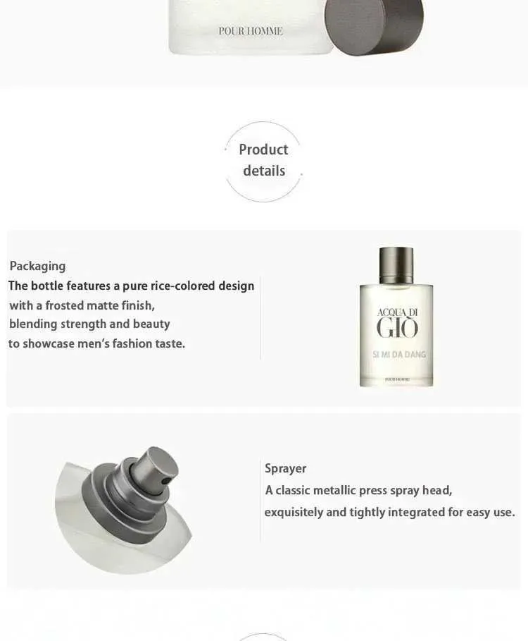 Mens Perfume 100ml Floral Apple Scent Long-lasting Freshness for ...