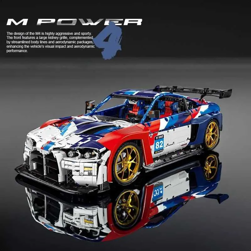 Technica M4 Supercars Building Blocks 1:5 Scale Model Racing Car Kit ...