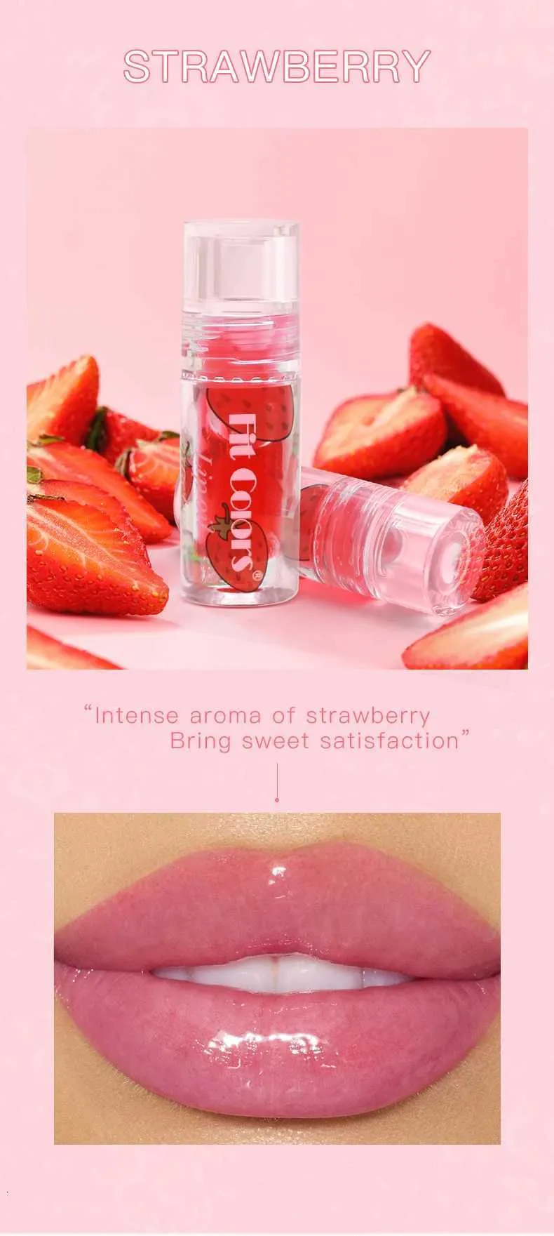 Hyaluronic Acid Lip Oil Plumping Gloss With Fruit Formula Hydrates ...