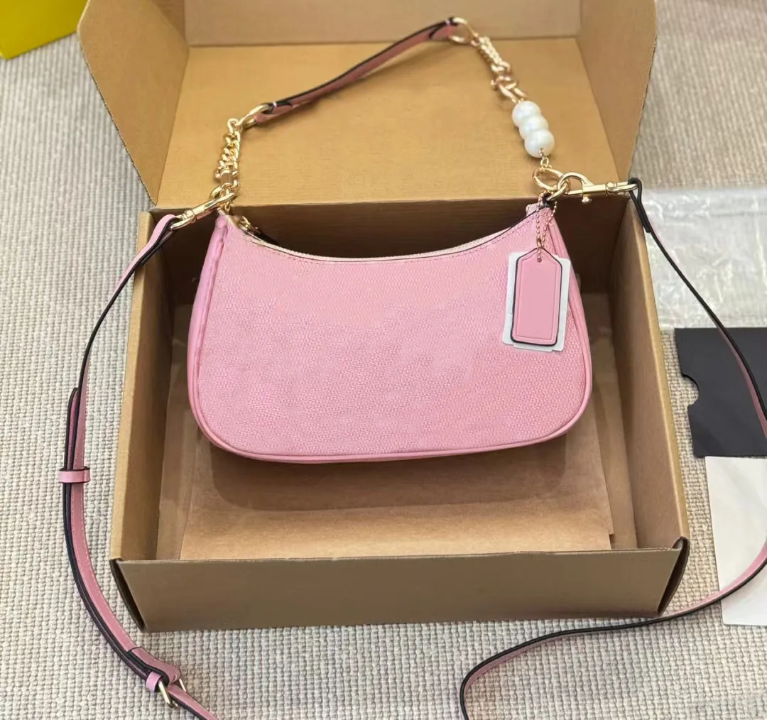 Pink Designer Leather Shoulder Pink Designer Bag High Quality Crossbody ...