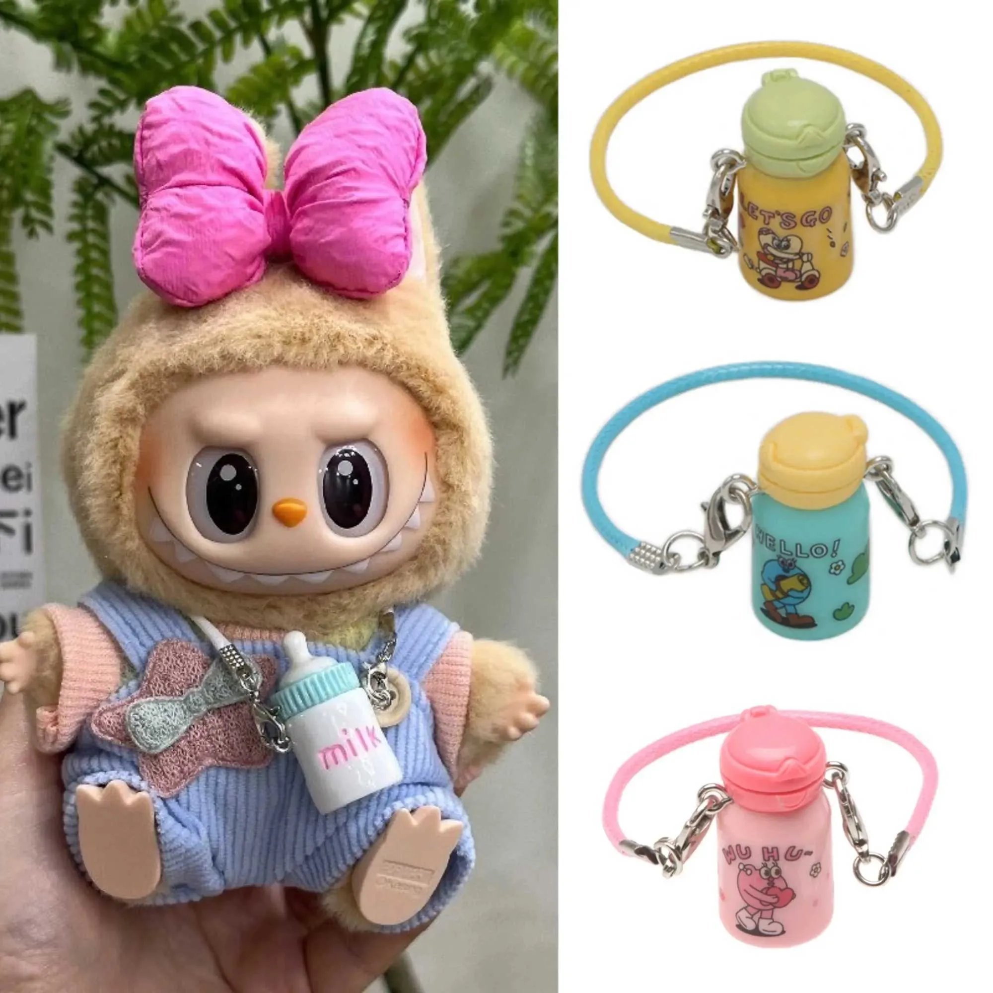Ropa Labubu Doll Hot Cup Model Mini Water Bottle Baby Bottle Pendant ...
