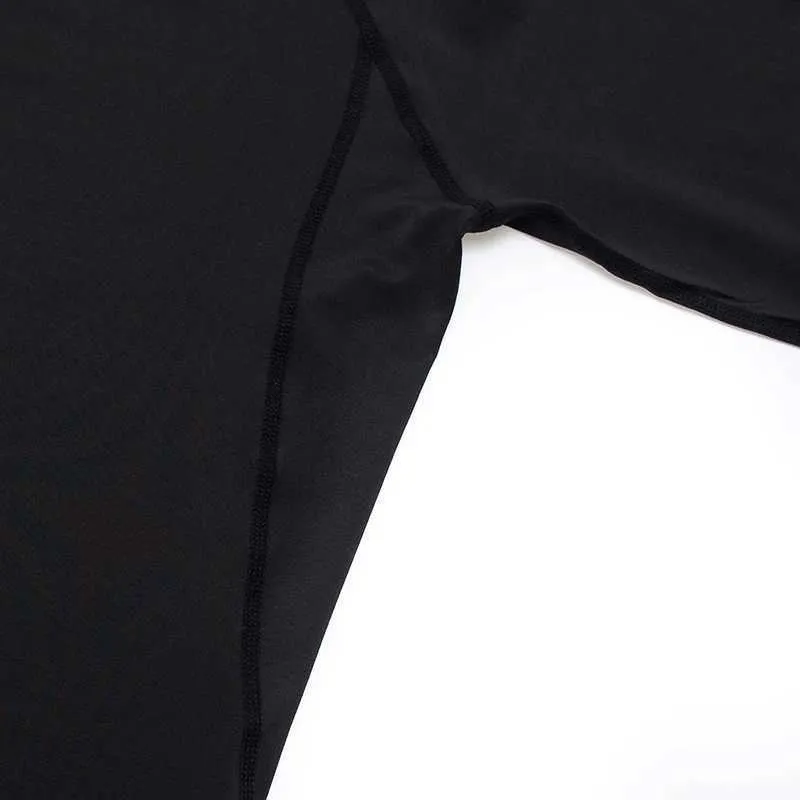 Men's Acrylic Compression Shirt Athletic Workout Tops Quick Dry Gym ...