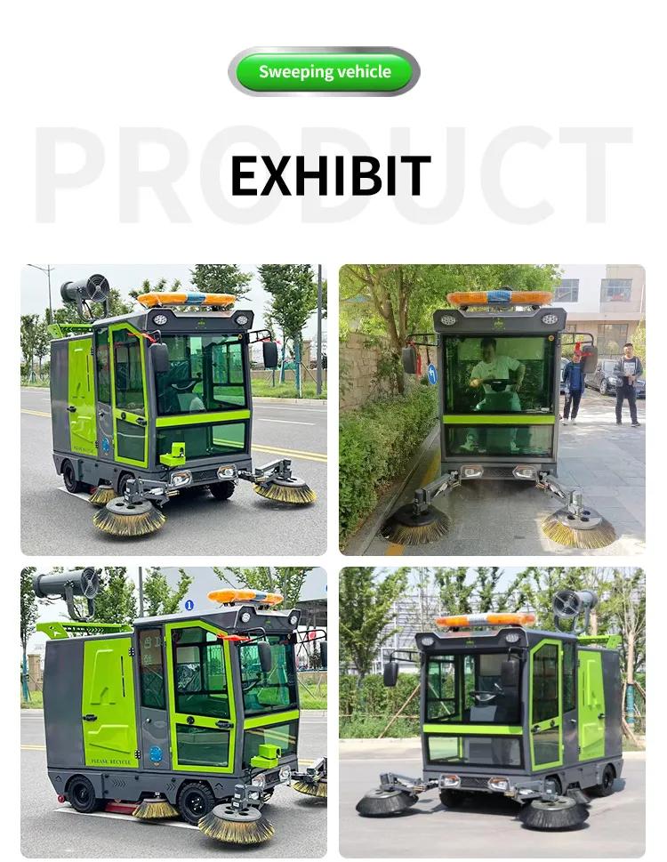 Advanced Ride-On Floor Sweeper Vehicle for Municipal Cleaning and Dust ...