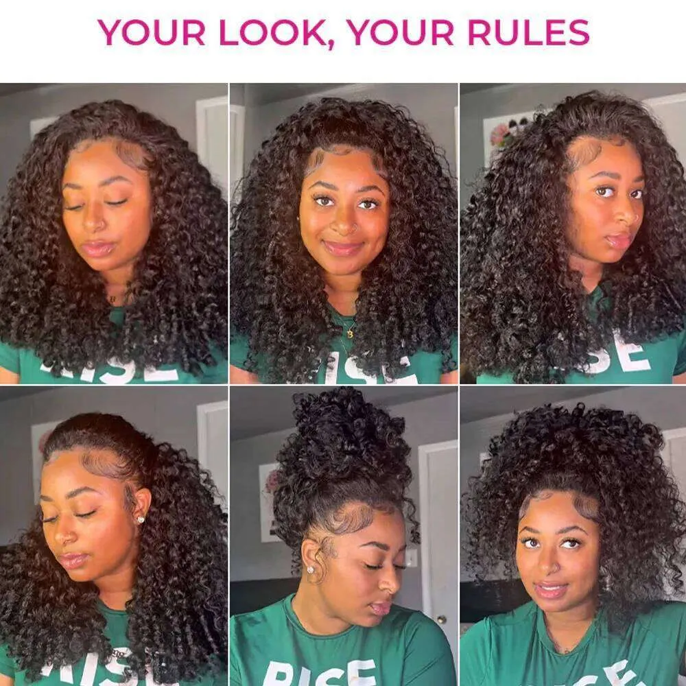 Burmese Human Hair Glueless Half Wig with Drawstring and French Lace ...