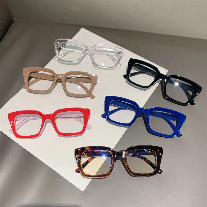 Vintage Square Optical Eyeglasses Frame for Men and Women with Rivet ...