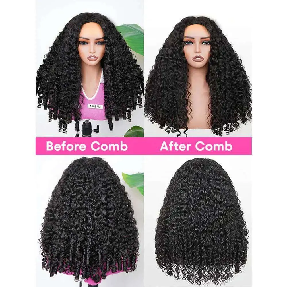 Burmese Human Hair Glueless Half Wig with Drawstring and French Lace ...