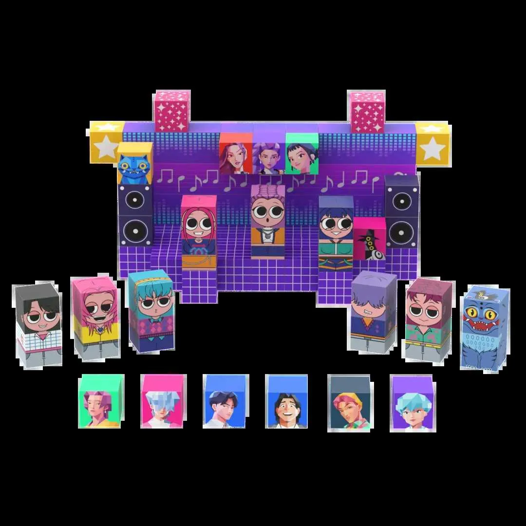 Magnetic Building Blocks Toy Desktop DIY Decoration Series Christmas ...