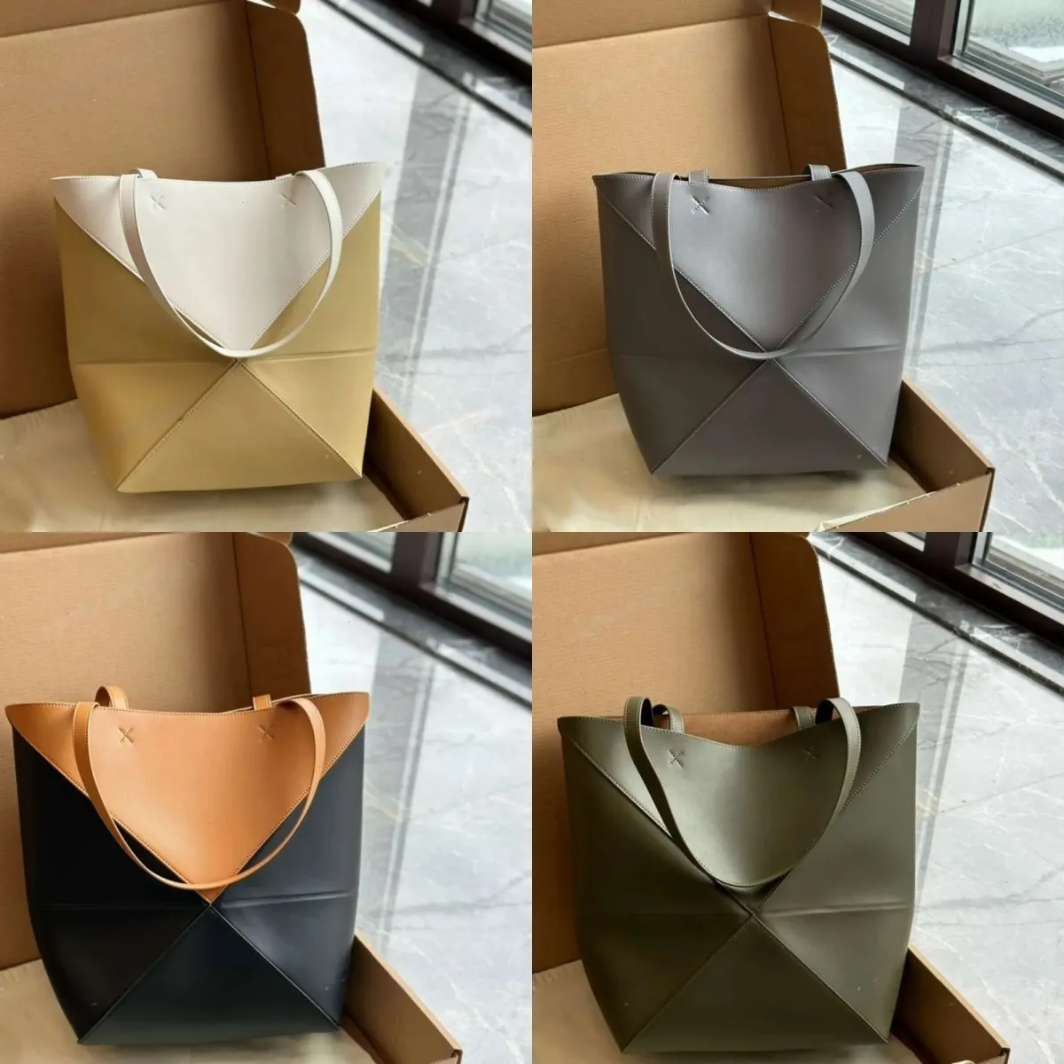 Designer Small PU Tote Bag for Women with Fold-Over Shape and Open ...