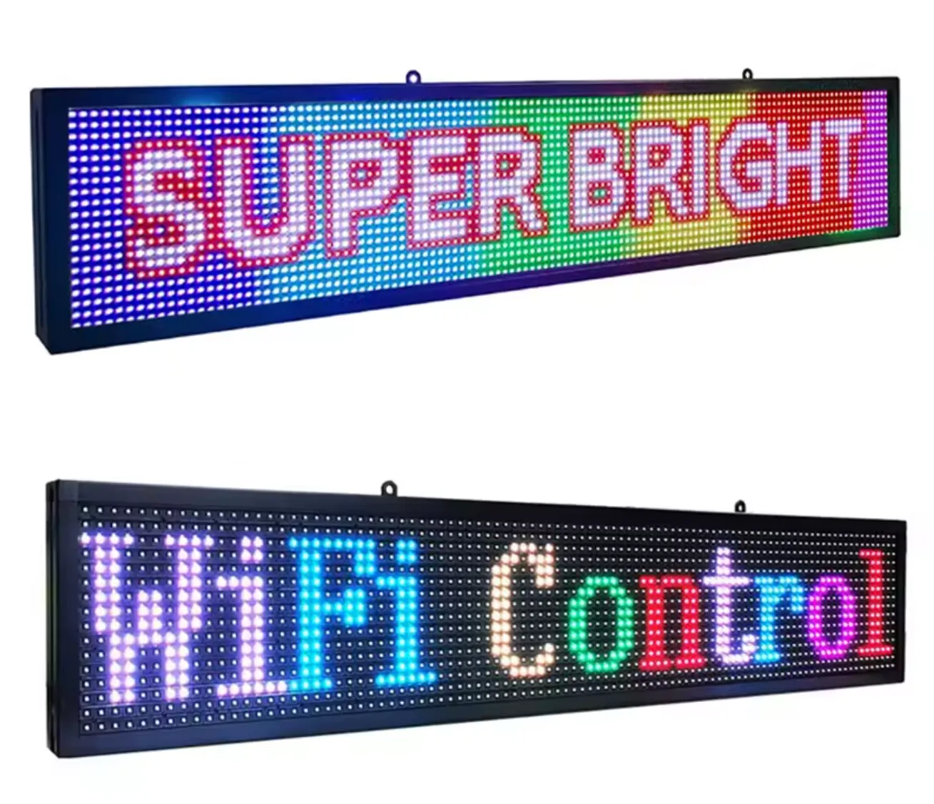 Full-Color P10 LED Sign - Programmable WiFi Message Board 1000x200mm ...