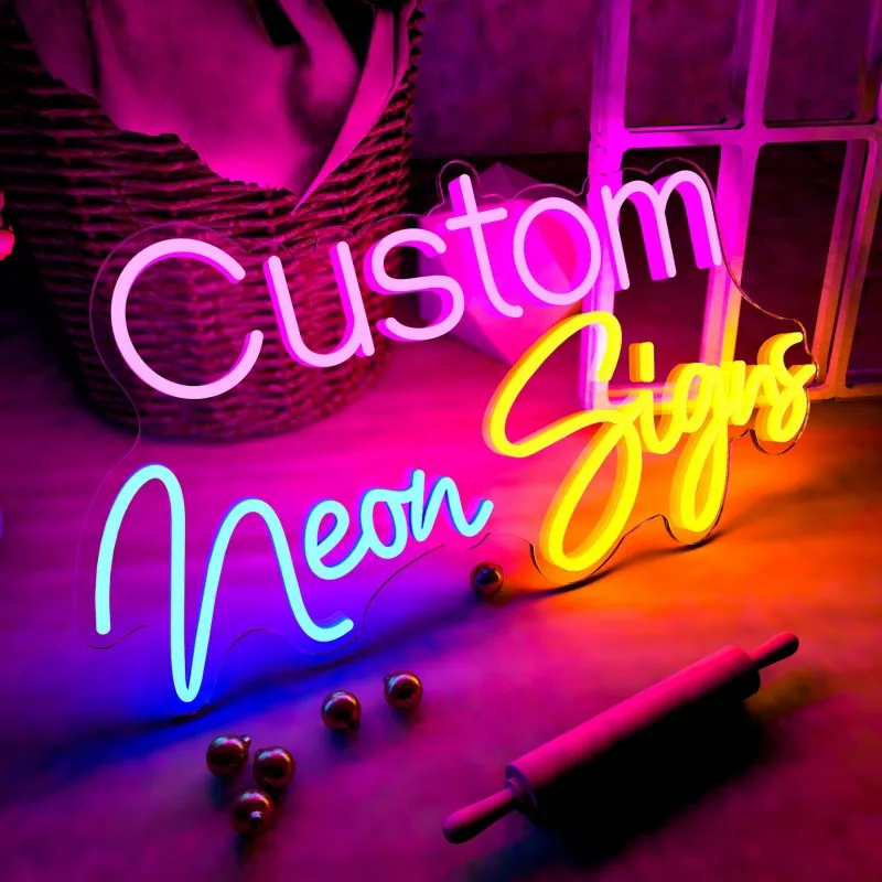 Personalized LED Wall Art with RGB Lighting, 6V 14W Indoor Decoration ...