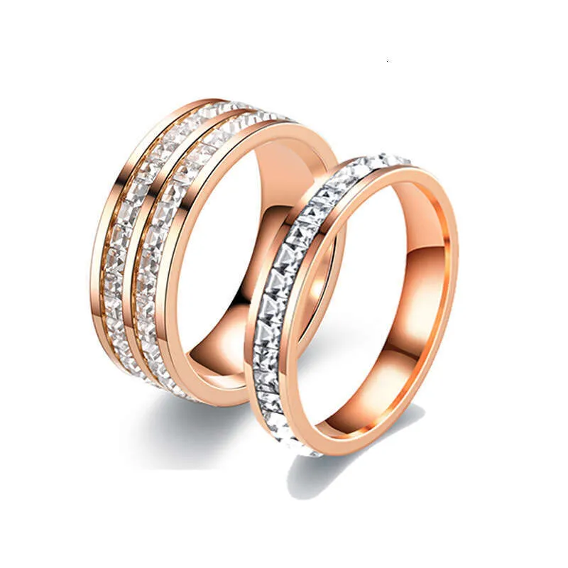 Titanium Steel Wedding Bands Dual Size Combined Circular Design Tiktok ...