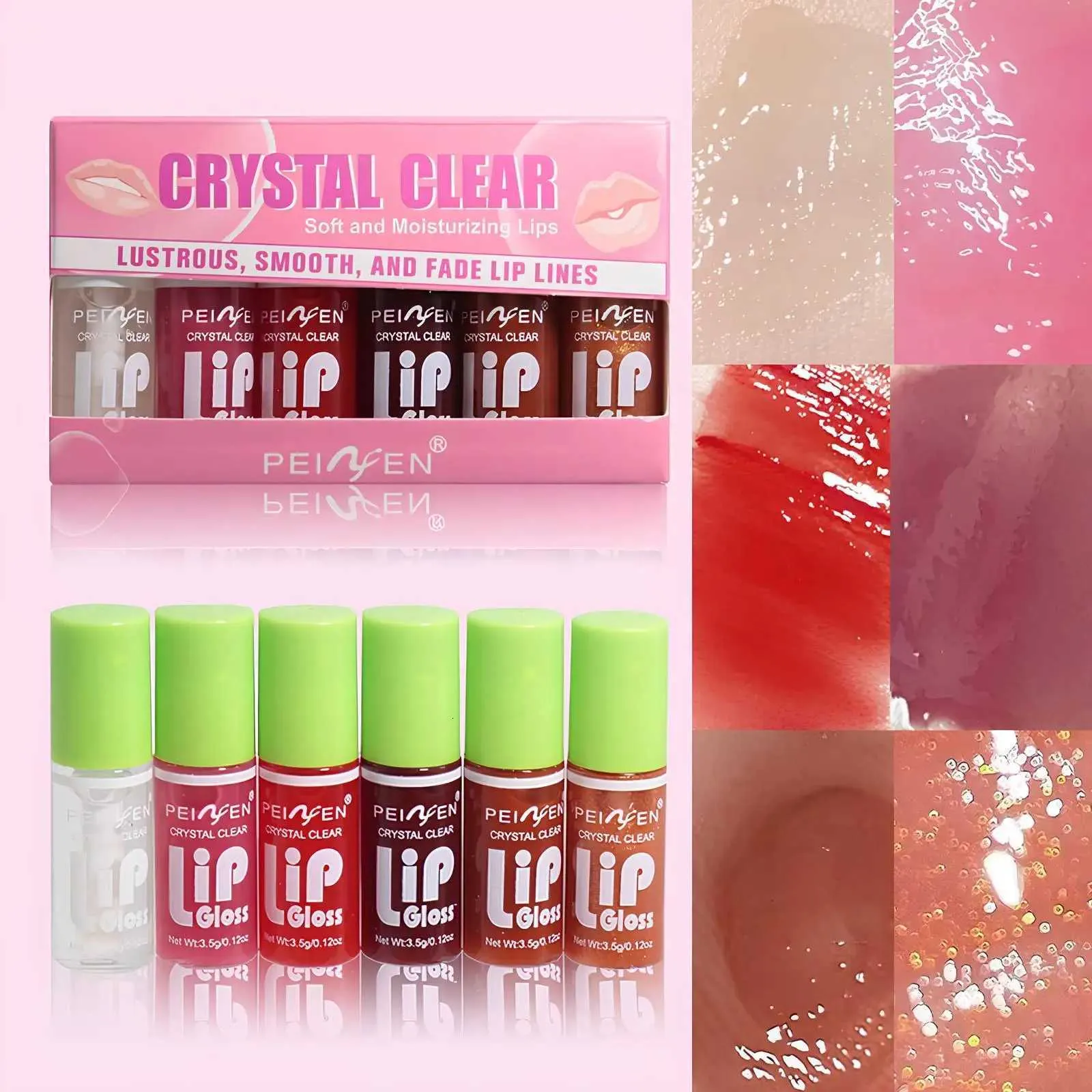 Moisturizing Transparent Lip Oil Liquid Lip Gloss Set for Hydrating ...