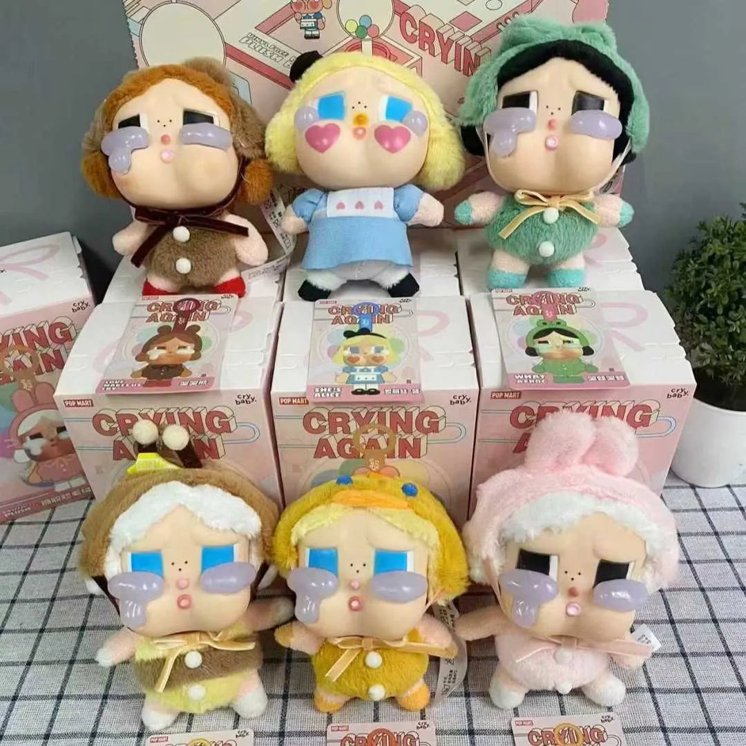 Collectible Crying Baby Doll Adorable Plush Face Vinyl Figure, Trendy Blind Box Toy For ...
