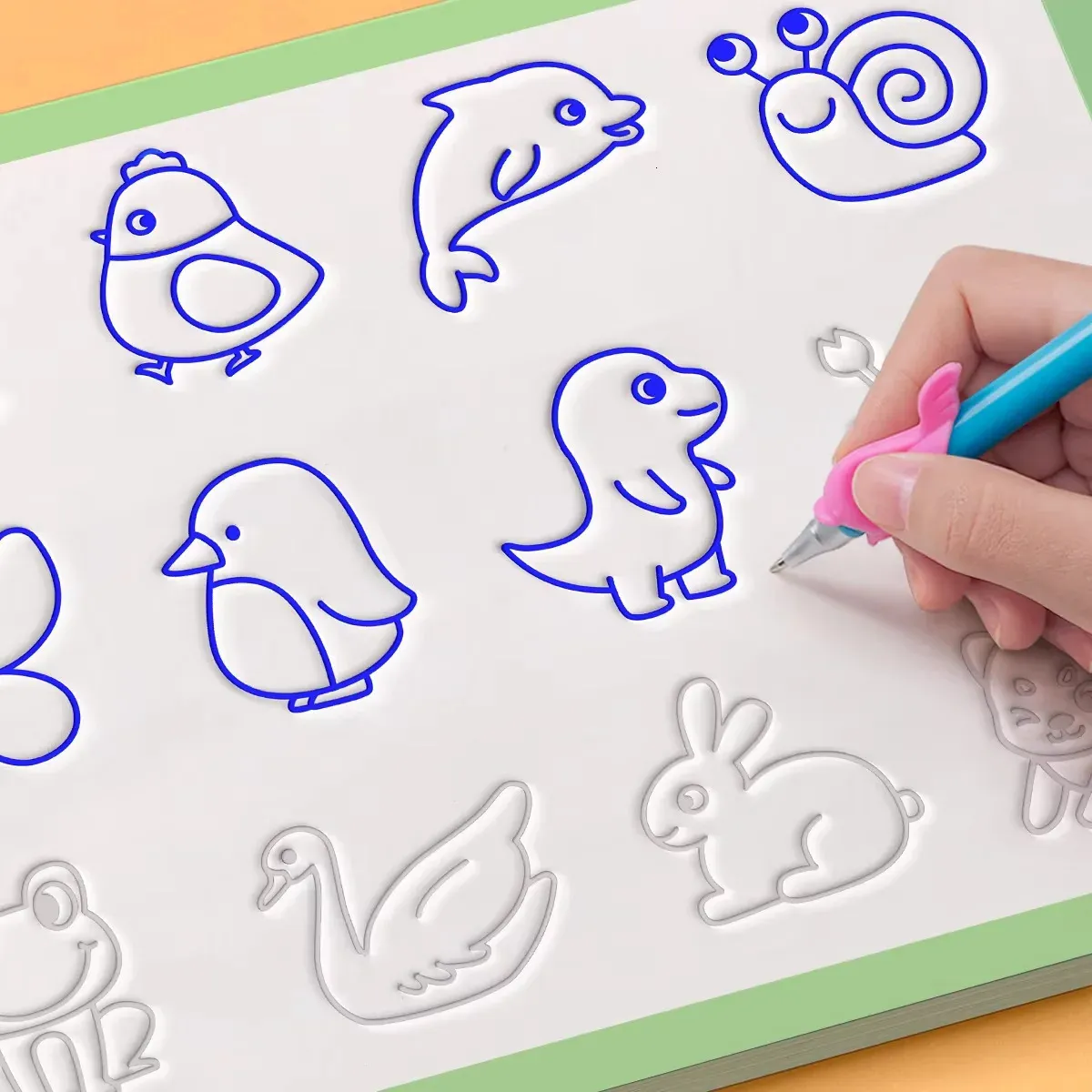 Childrens Groove Drawing Book Basic Practice for Ages 0-12 Months with ...