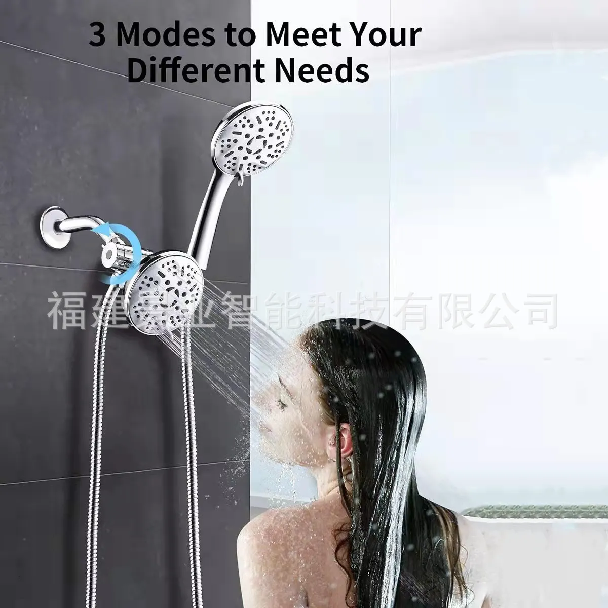 9 Function Zinc Alloy Water Saving Shower Set With 3 Way Concealed ...