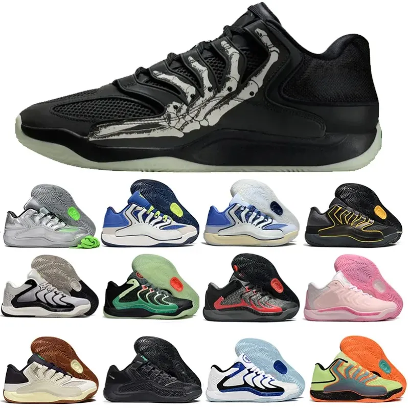 KD 18 17 Durrants Basketball Sneakers Liquid Lime Soft Pearl Leather ...